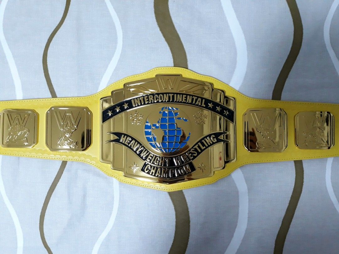 WWE Yellow Intercontinental Championship, Hobbies & Toys, Memorabilia ...