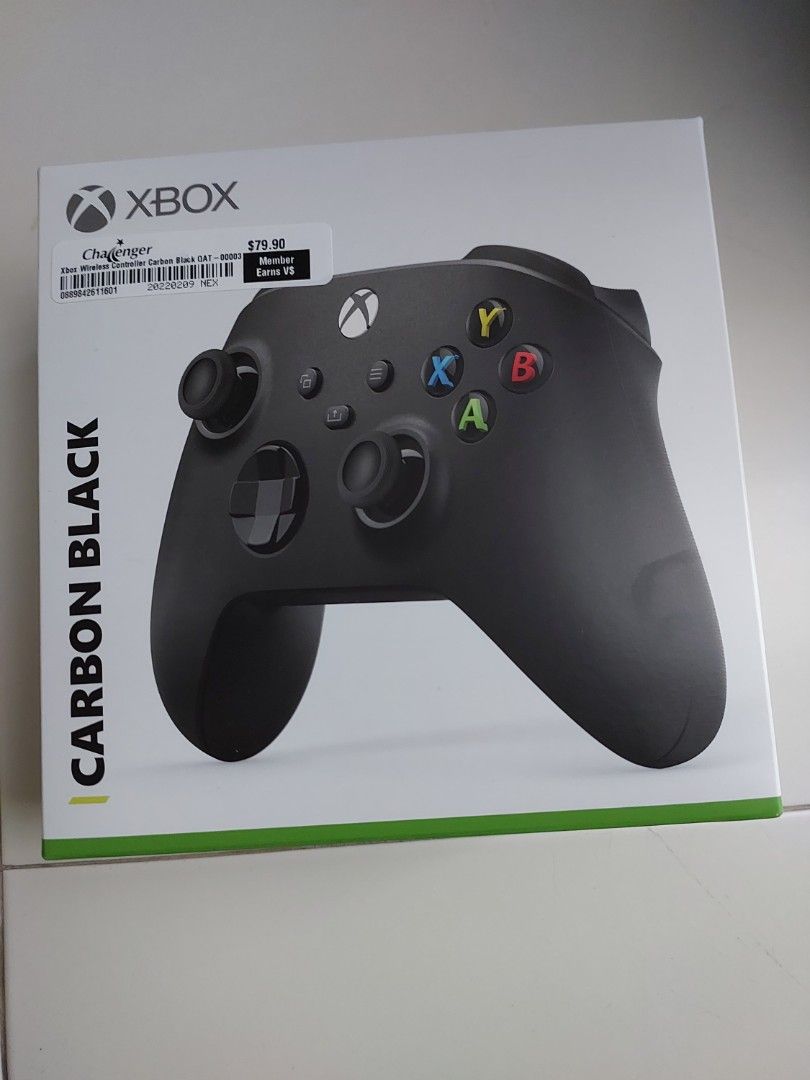 XBOX Carbon Black Controller, Video Gaming, Gaming Accessories ...