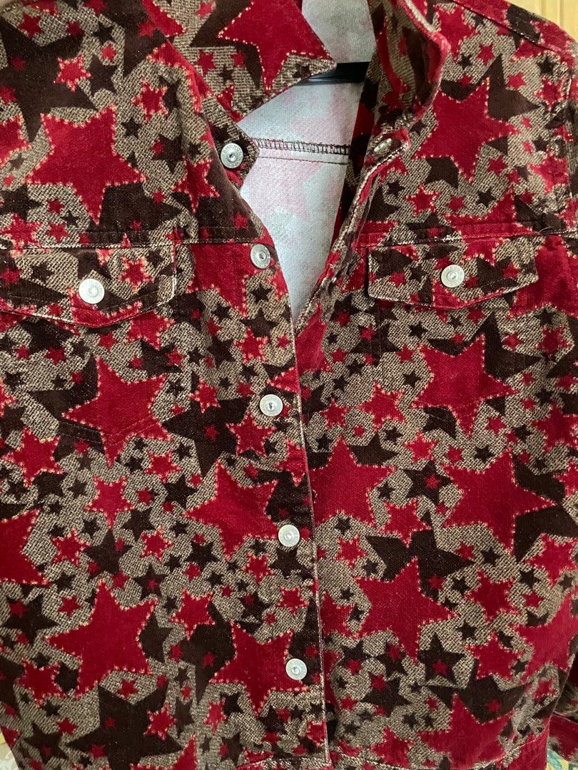 y2k rockstar aesthetic star jacket, Women's Fashion, Coats, Jackets and ...