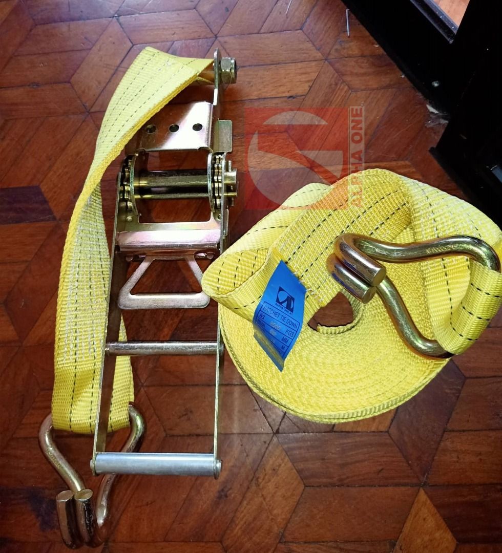 YELLOW STRAP CARGO-LASHING RATCHET BINDER, Hobbies & Toys, Stationary ...