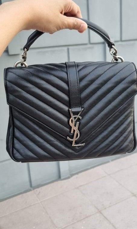 YSL Collage Medium shw 2017, Fesyen Wanita, Tas & Dompet di Carousell