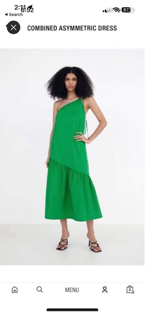 Zara Green Dress on Carousell