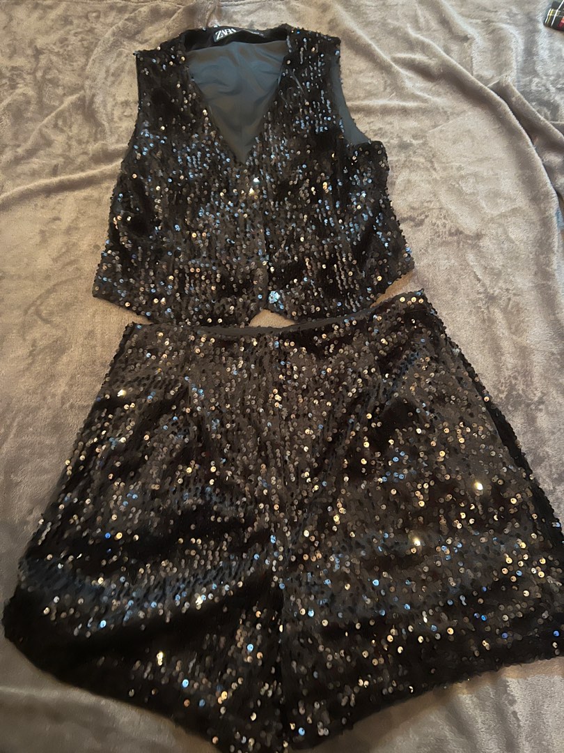 Zara sequins set on Carousell