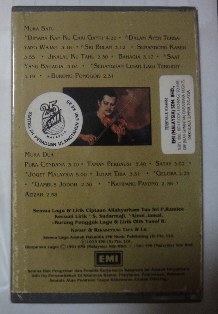 (1680) Kaset Cassette Melayu P RAMLEE Kenangan Abadi Vol. III, Hobbies & Toys, Music & Media ...