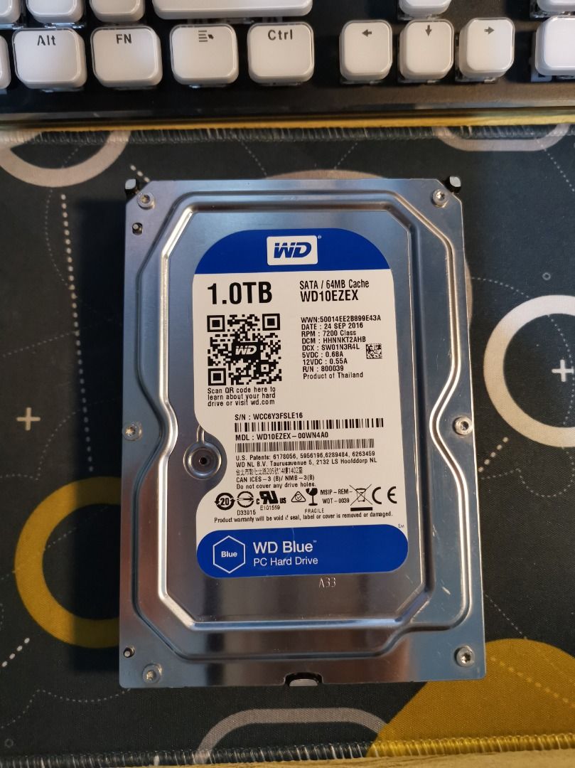 1TB HDD 7200 RPM WD BLUE, Computers & Tech, Parts & Accessories, Hard ...