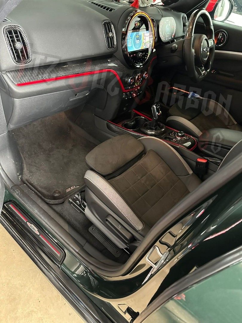 2022 Mini Cooper F60 JCW Carbon fiber steering wheel & Interior trim ...