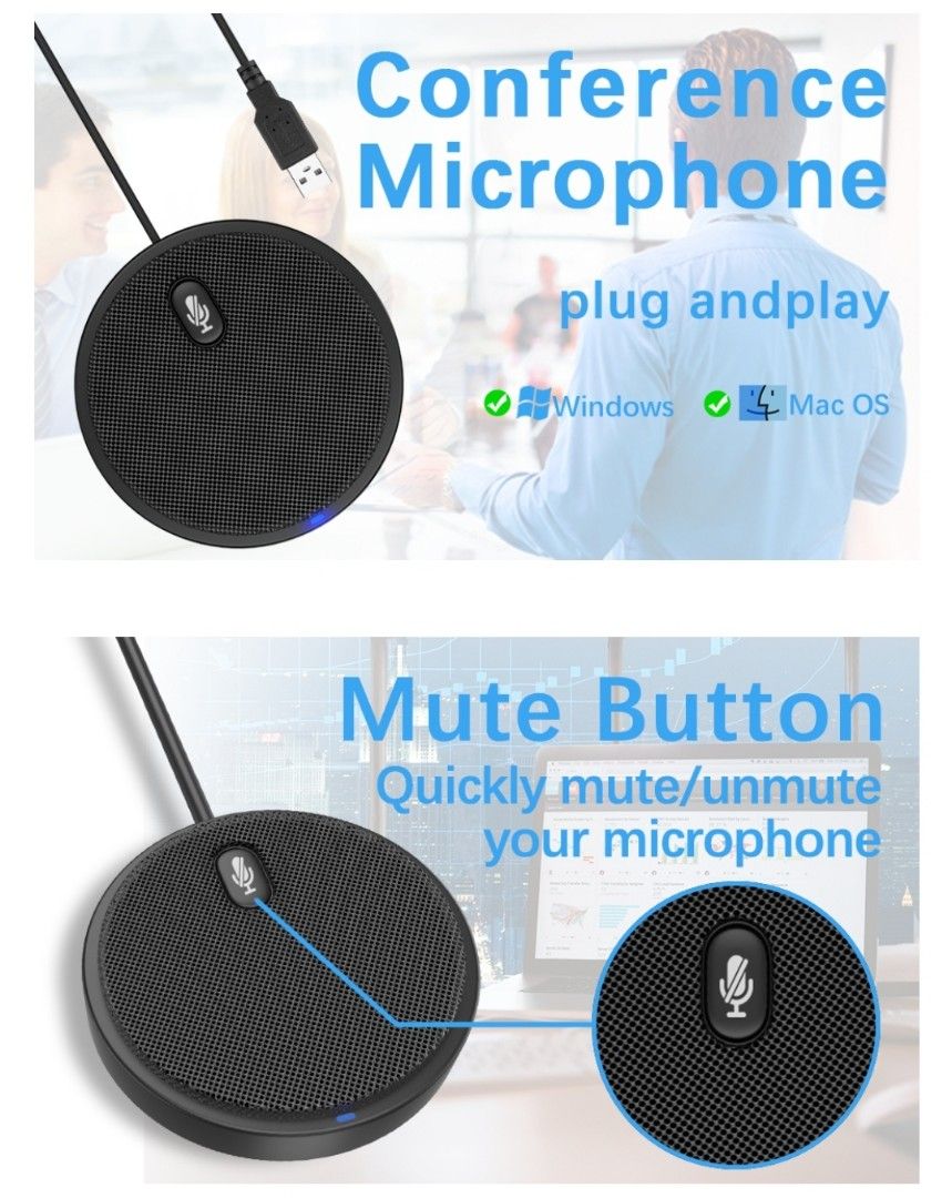 360 omnidirectional usb mic, Audio, Microphones on Carousell