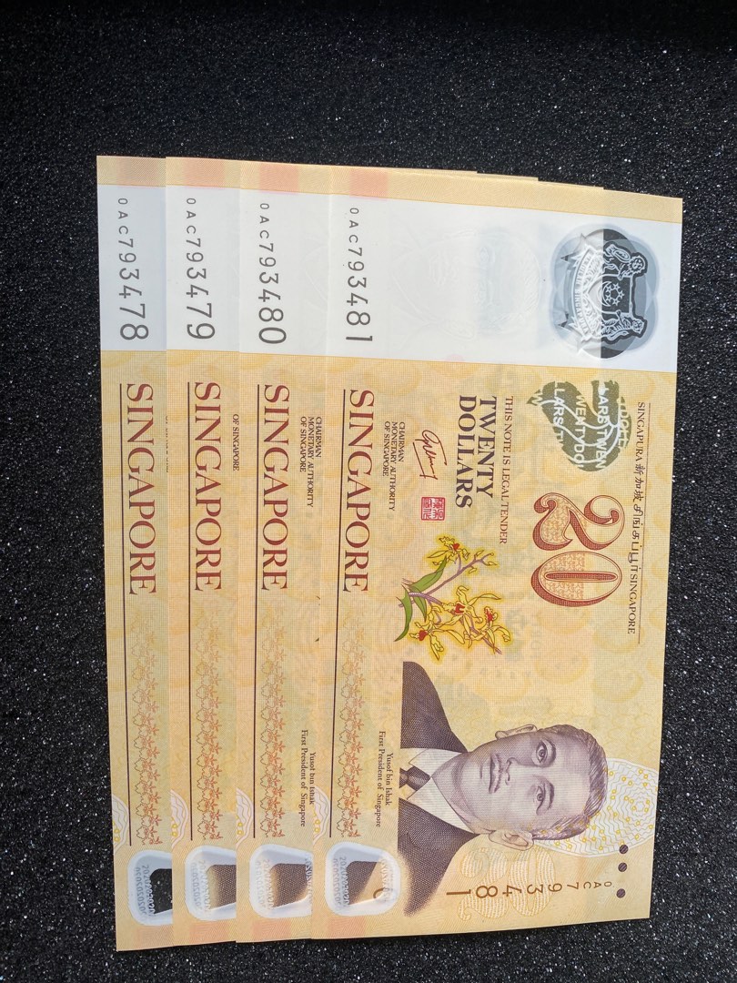 4 run $20 commemorative Singapore note | $20 note, Hobbies & Toys, Memorabilia & Collectibles ...