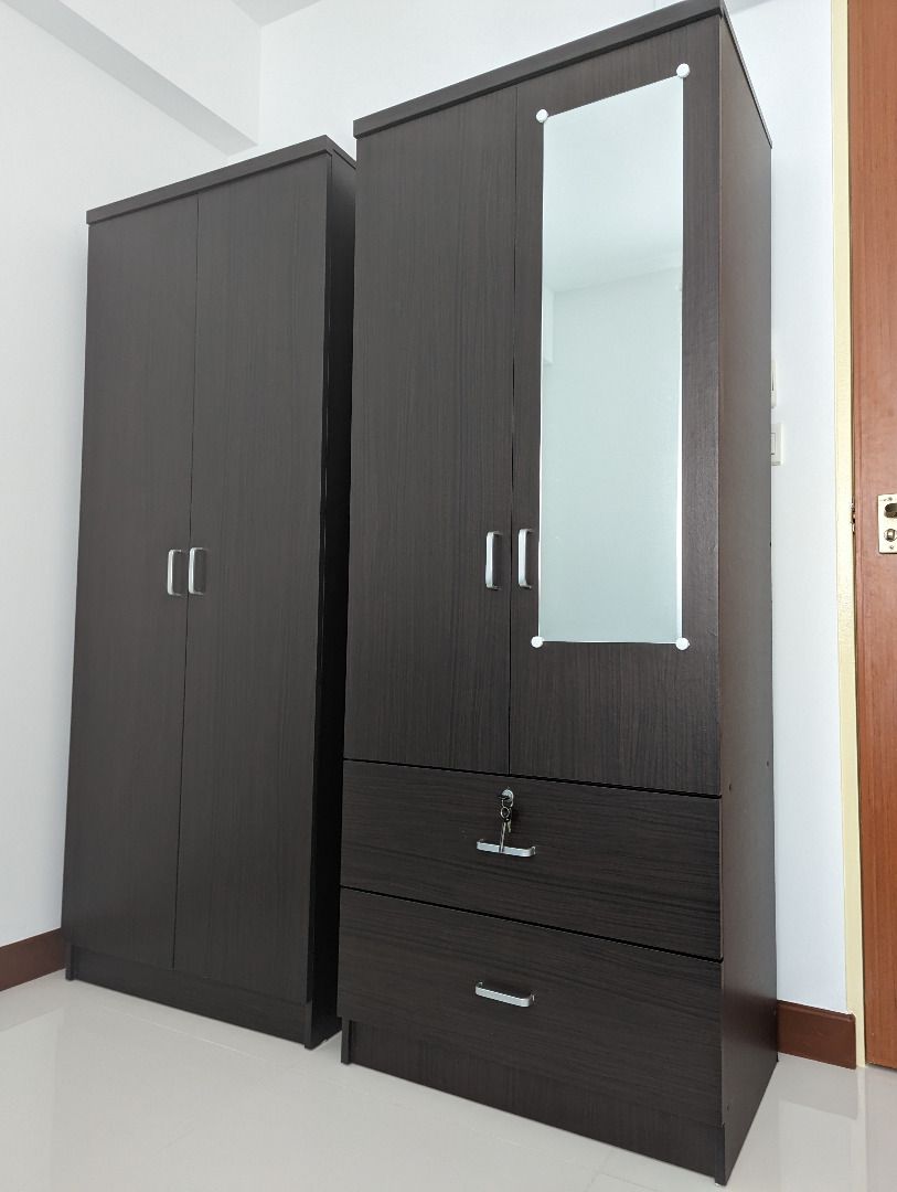 4-Door Full Height Wardrobe with Mirror & Drawers, Brand New, Furniture ...