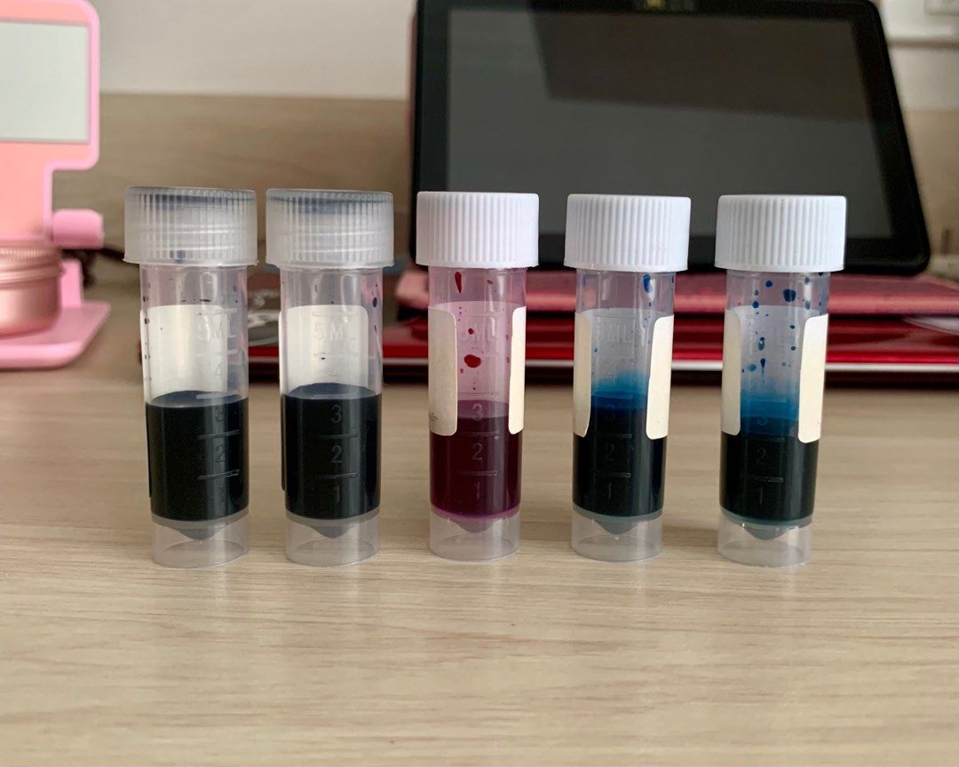 [5] Pilot Iroshizuku Ink Samples 2-3ml (Kiri-same, Fuyu-syogun ...