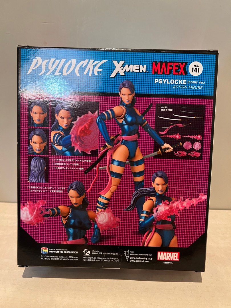 全新 日版 MAFEX 141 MARVEL X-MEN PSYLOCKE (COMIC Ver.), 興趣及遊戲, 玩具 & 遊戲類 ...