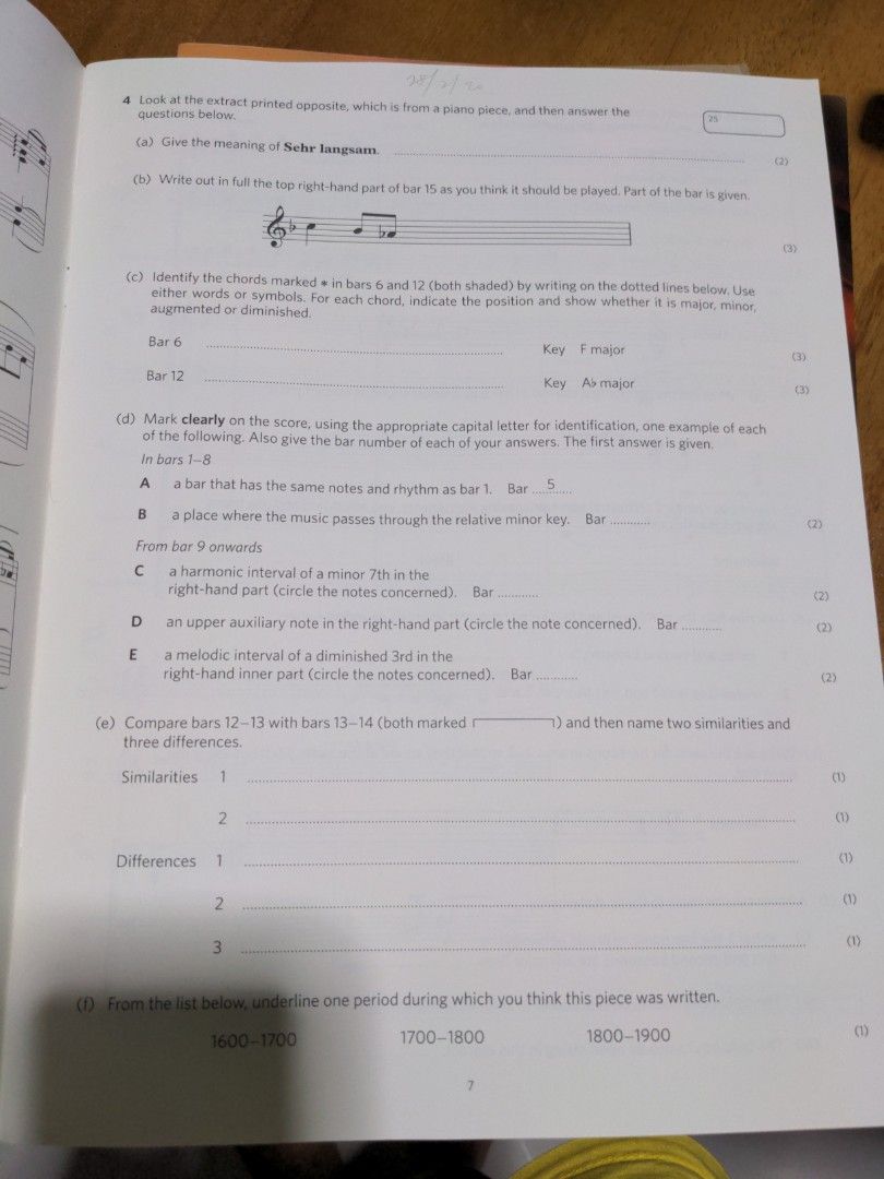 ABRSM Grade 6 music theory, Hobbies & Toys, Music & Media, Music Scores ...