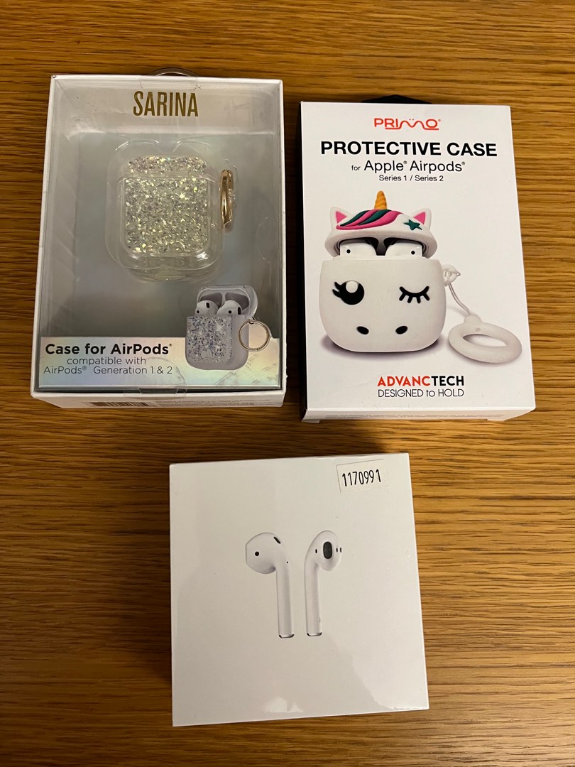 Airpods Gen 2 with free case, Audio, Earphones on Carousell
