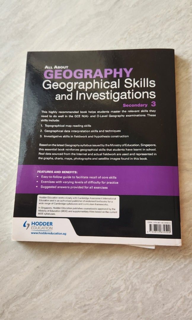 All About Geography Geographical Skills Workbook Secondary 3, Hobbies ...
