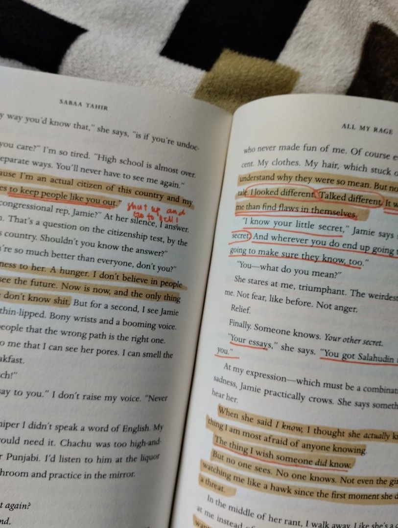 All My Rage by Sabaa Tahir, Hobbies & Toys, Books & Magazines, Fiction ...