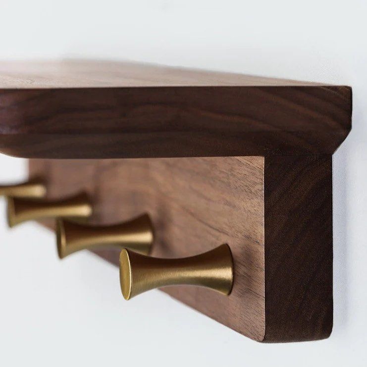 AMANDE Solid Wood Hook Rack, Furniture & Home Living, Furniture ...