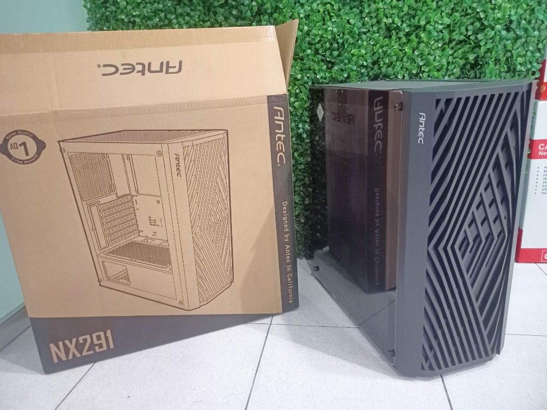 Antec NX291 Mid Tower E-ATX ATX Micro-ATX ITX Tempered Glass Side Front Rear Radiator CPU Des ...