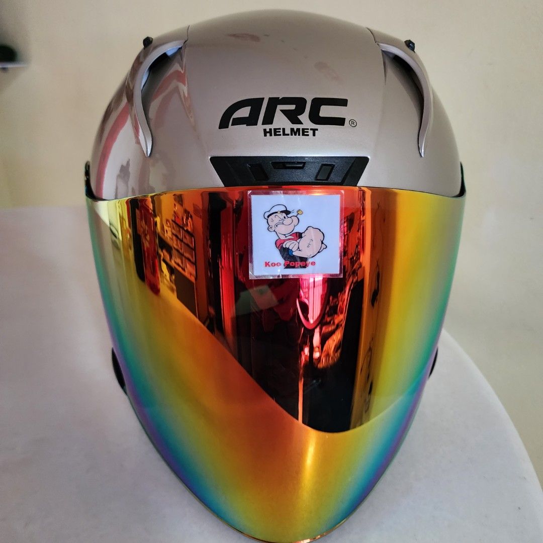 ARC XR HELMET SUPREME COLOR (PLAIN COLOR), Motorcycles, Motorcycle ...