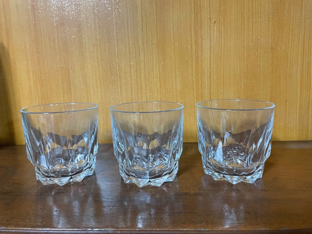 Arcoroc France Whiskey glasses, Furniture & Home Living, Kitchenware & Tableware, Other ...