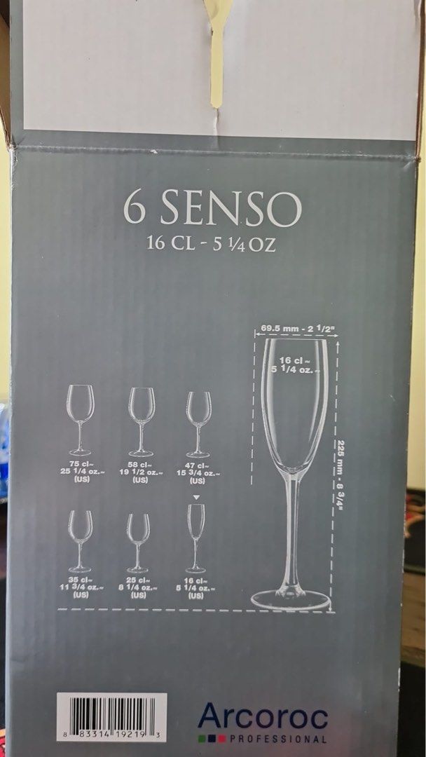 Arcoroc wine glasses, Furniture & Home Living, Kitchenware & Tableware ...