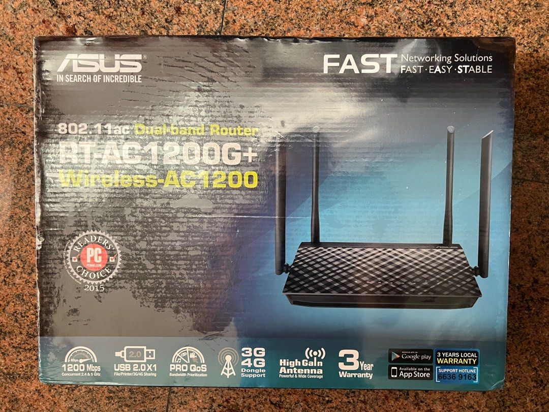 ASUS RT-AC1200G+, Computers & Tech, Parts & Accessories, Networking on ...