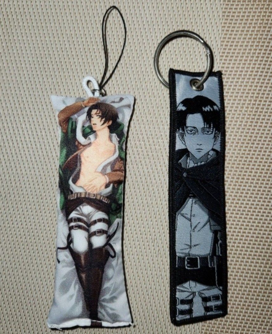 Attack on Titan prints levi eren Erwin AOT keychain, Hobbies & Toys ...