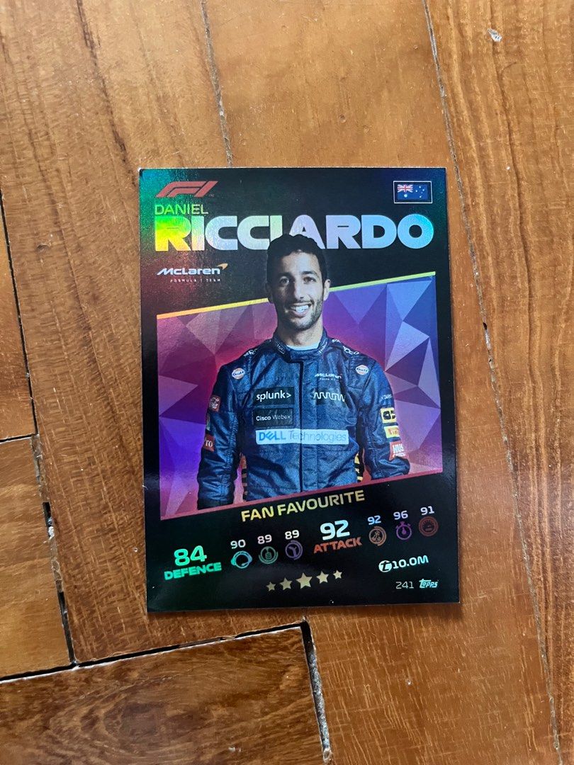 Authentic Daniel Ricciardo F1 2022 Card, Hobbies & Toys, Toys & Games ...