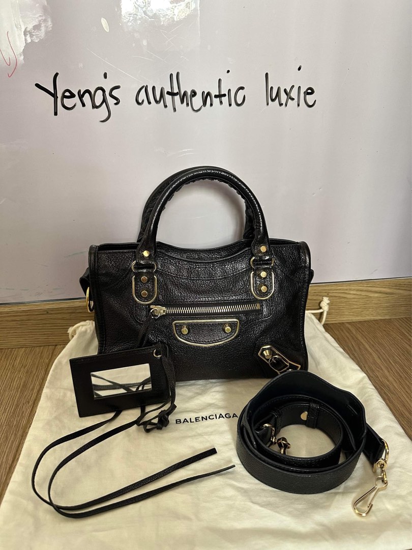 Balenciaga City Mini Edge Gold Hardwares, Luxury, Bags & Wallets on ...