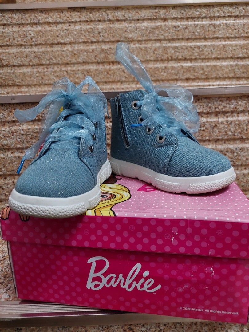 Barbie denim boots kids, Babies & Kids, Babies & Kids Fashion on Carousell