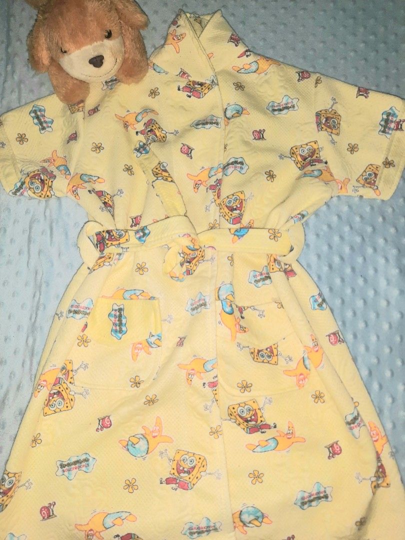 Bathrobe spongebob design for kids on Carousell