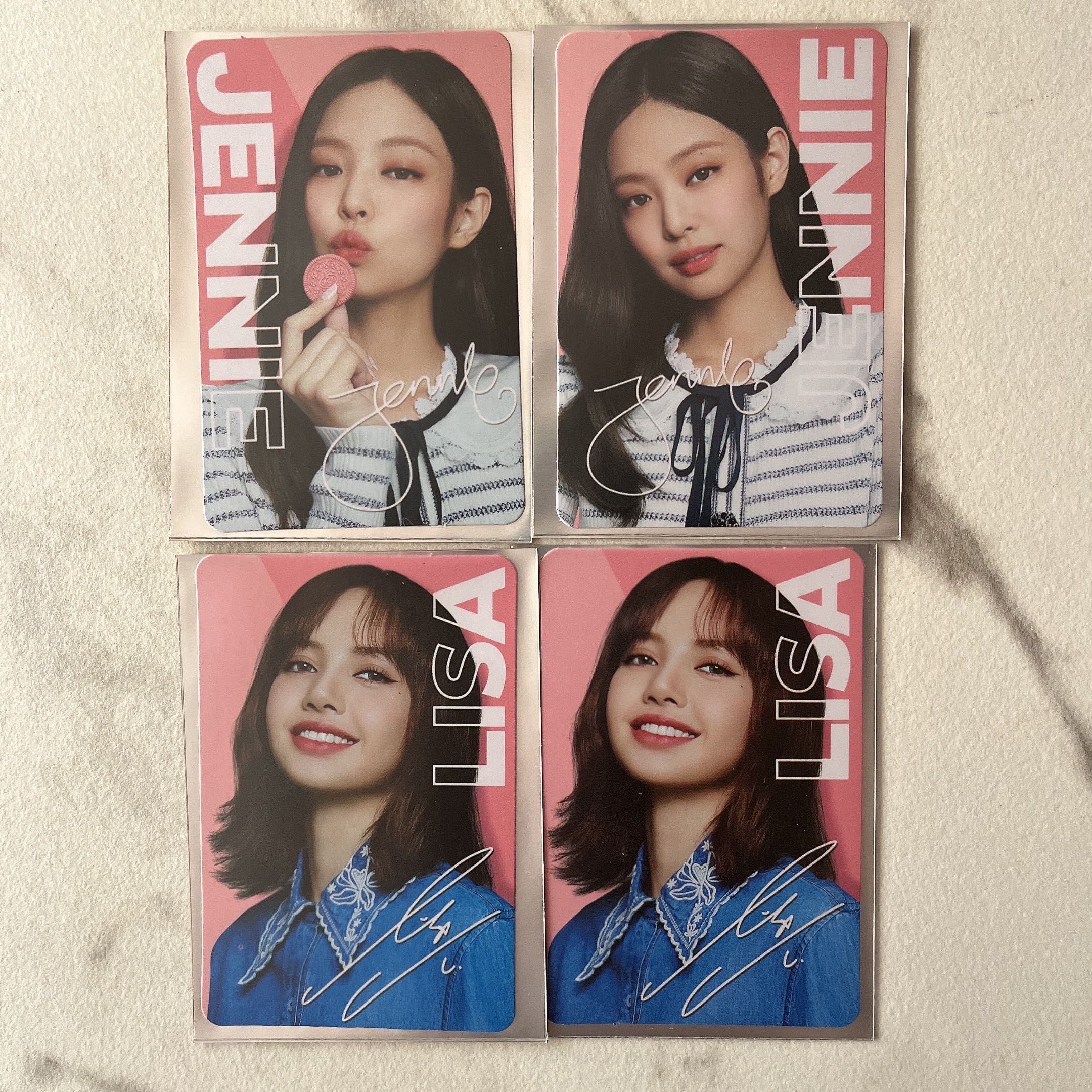 Blackpink Oreo Jennie & Lisa Cards, Hobbies & Toys, Memorabilia ...