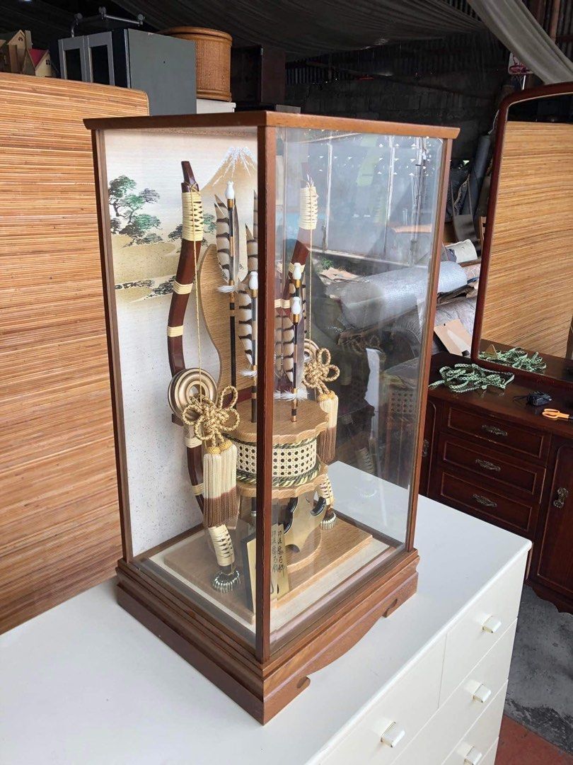 Bows and arrows display with case, Furniture & Home Living, Furniture ...