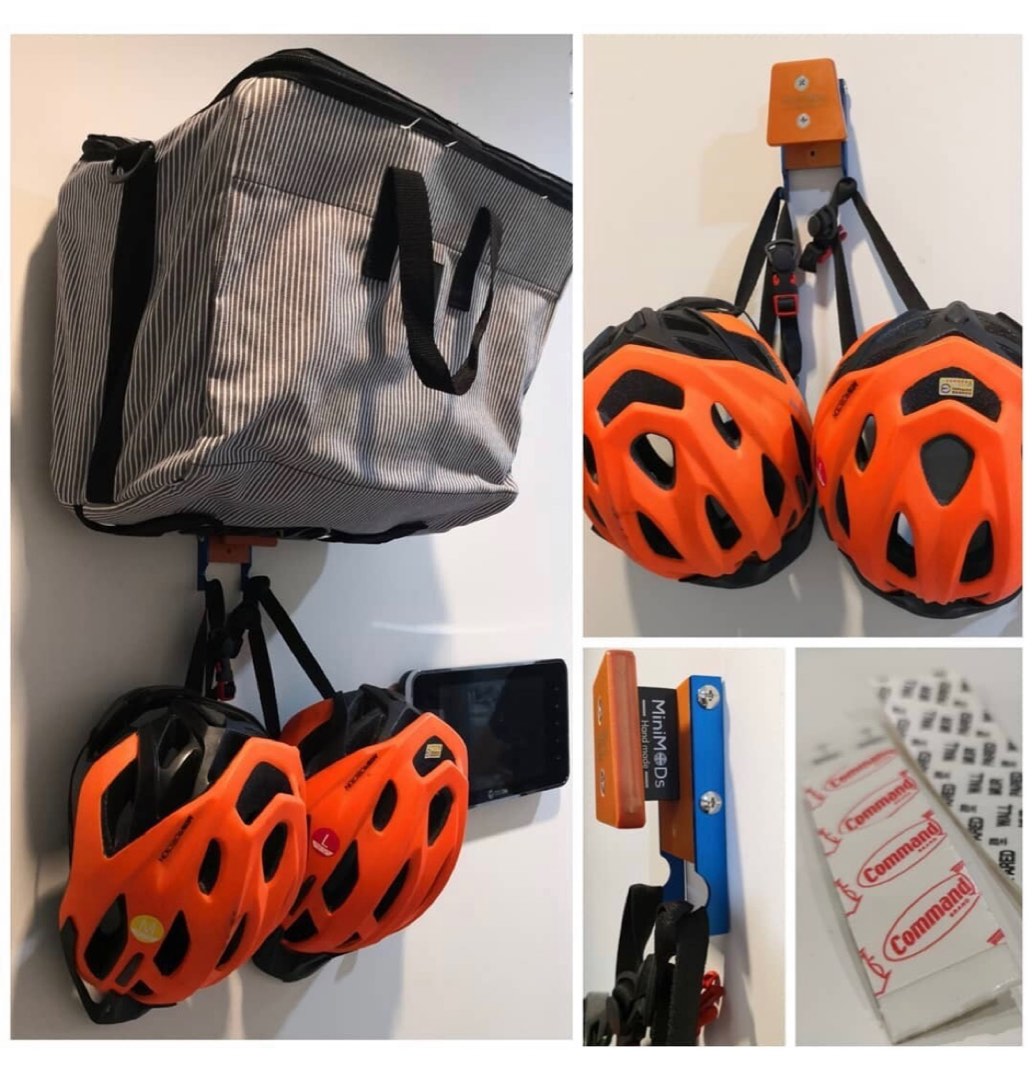 Brompton Bag Helmet Wall Hanger, Sports Equipment, Bicycles & Parts ...