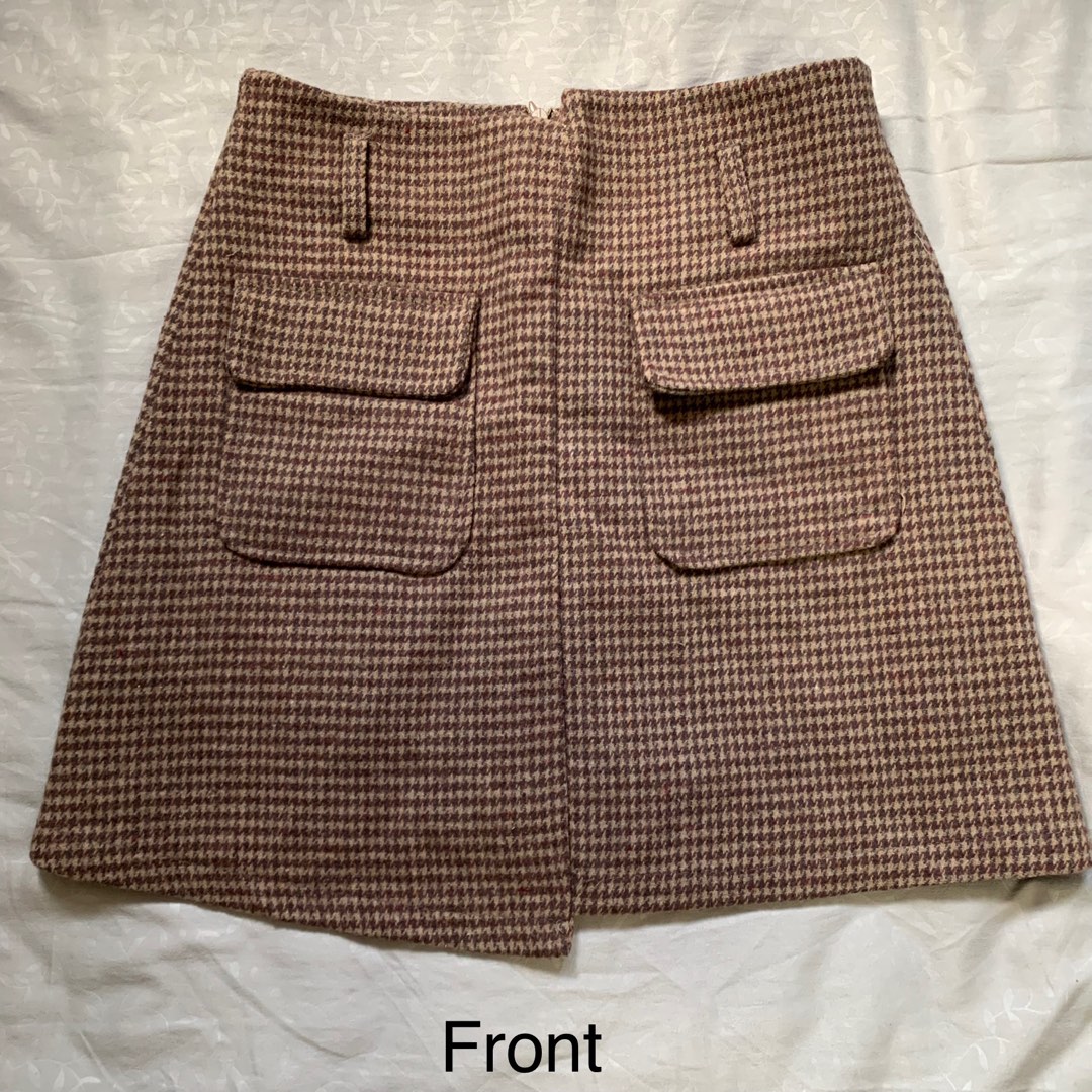 Brushed tweet skirt, Women's Fashion, Bottoms, Skirts on Carousell