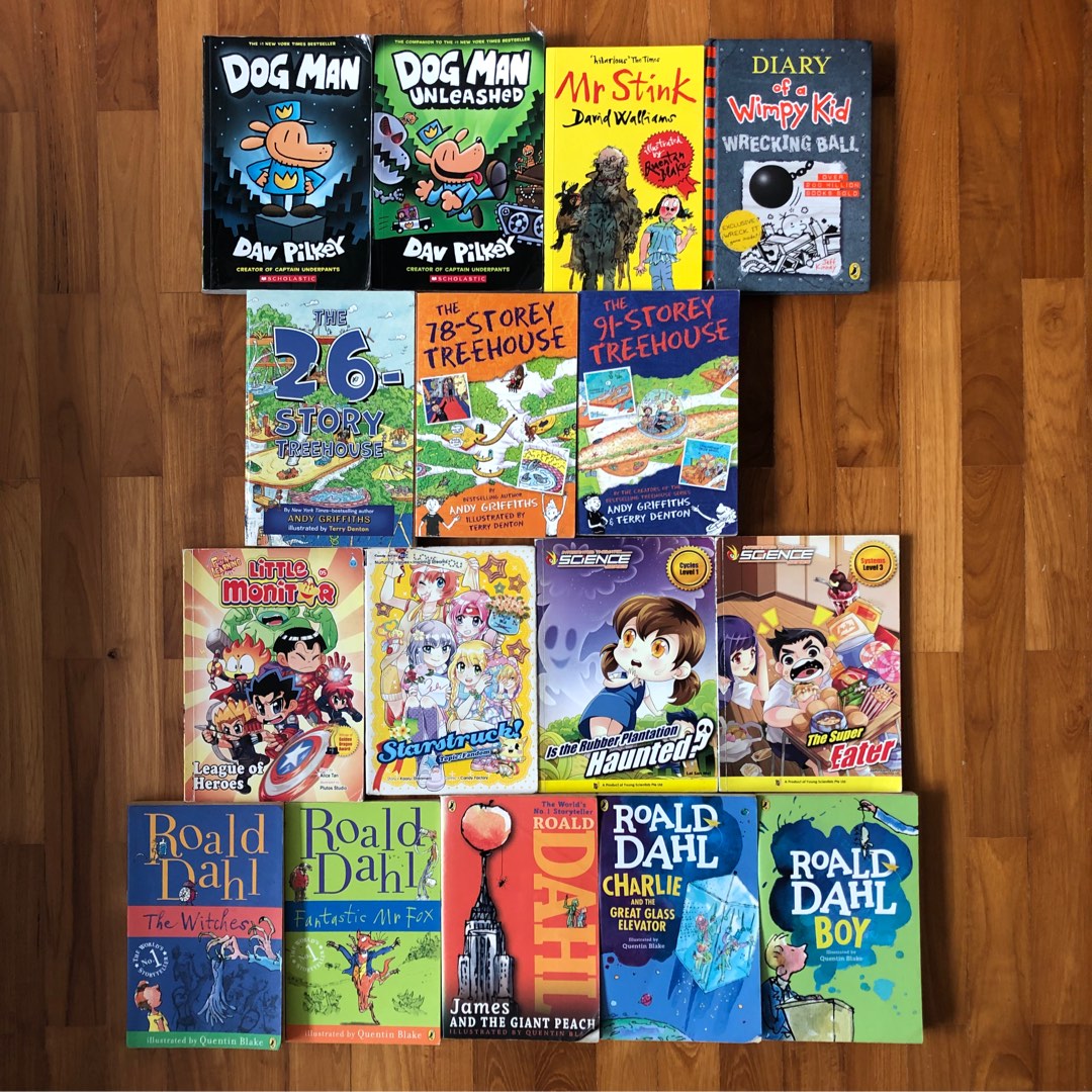 Buy 1 get 1 free! Dog Man, Roald Dahl, Storey Treehouse, Wimpy Kid ...