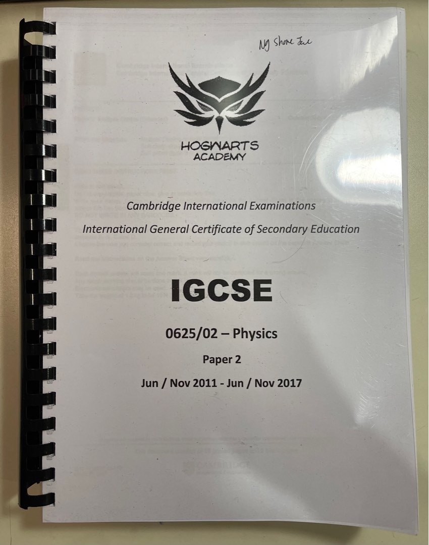 Cambridge IGCSE Physics (past year paper 2), Hobbies & Toys, Books ...