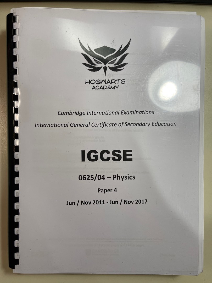 Cambridge IGCSE Physics (past year paper4), Hobbies & Toys, Books ...