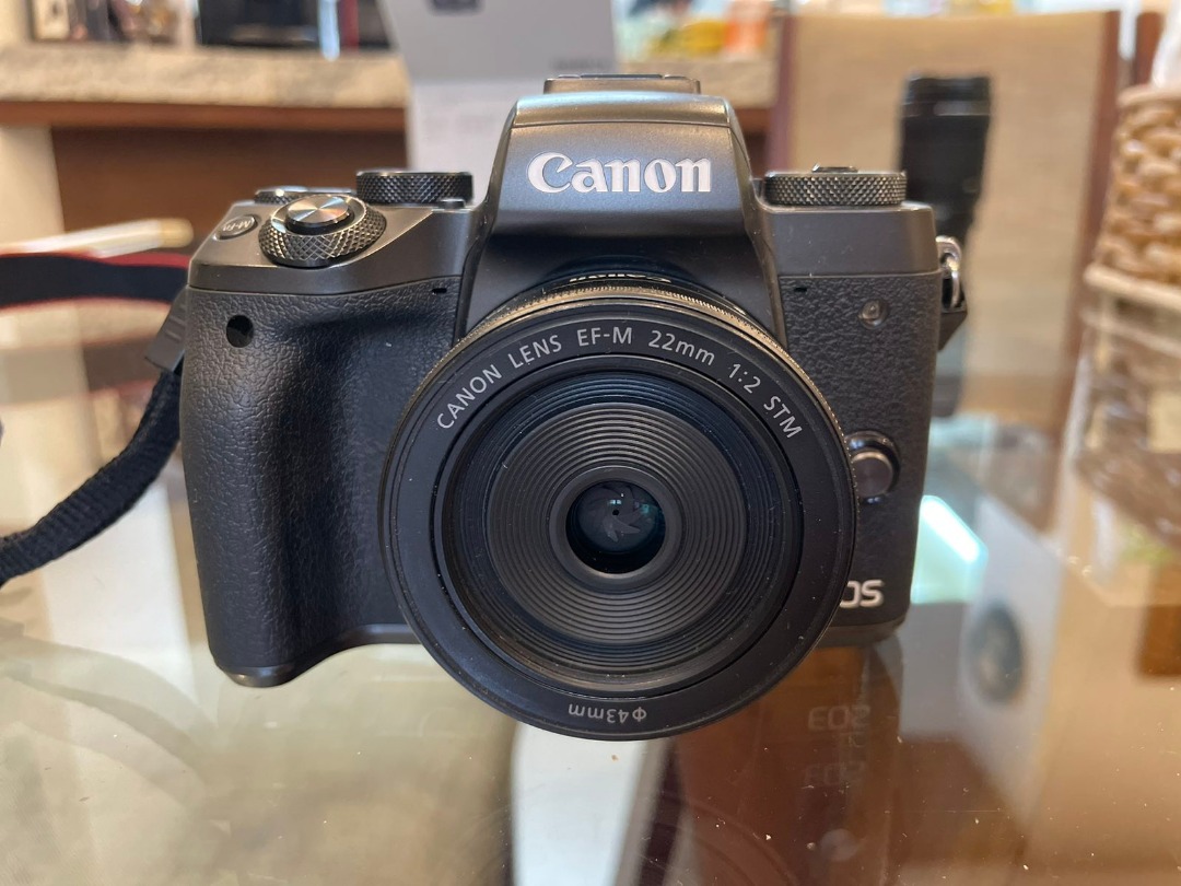 Canon EOS M5 with Lens, SD and Flash, Photography, Cameras on Carousell