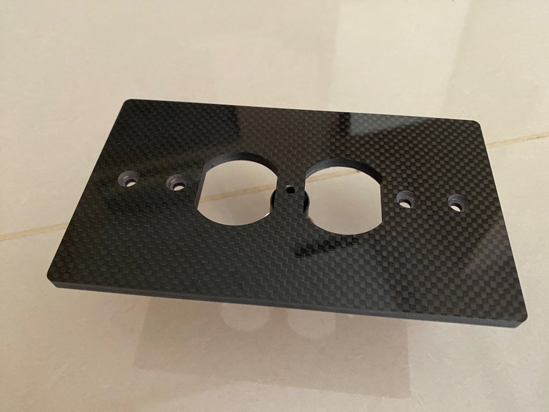 Carbon faceplate for US power receptacle, Audio, Other Audio Equipment ...