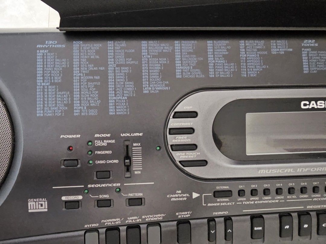 Casio Keyboard - WK- 1600, Hobbies & Toys, Music & Media, Musical ...