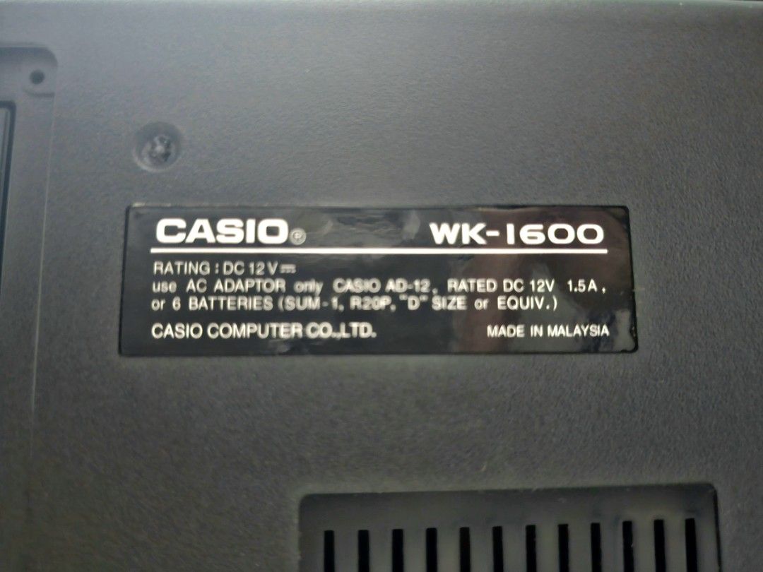 Casio Keyboard - WK- 1600, Hobbies & Toys, Music & Media, Musical ...