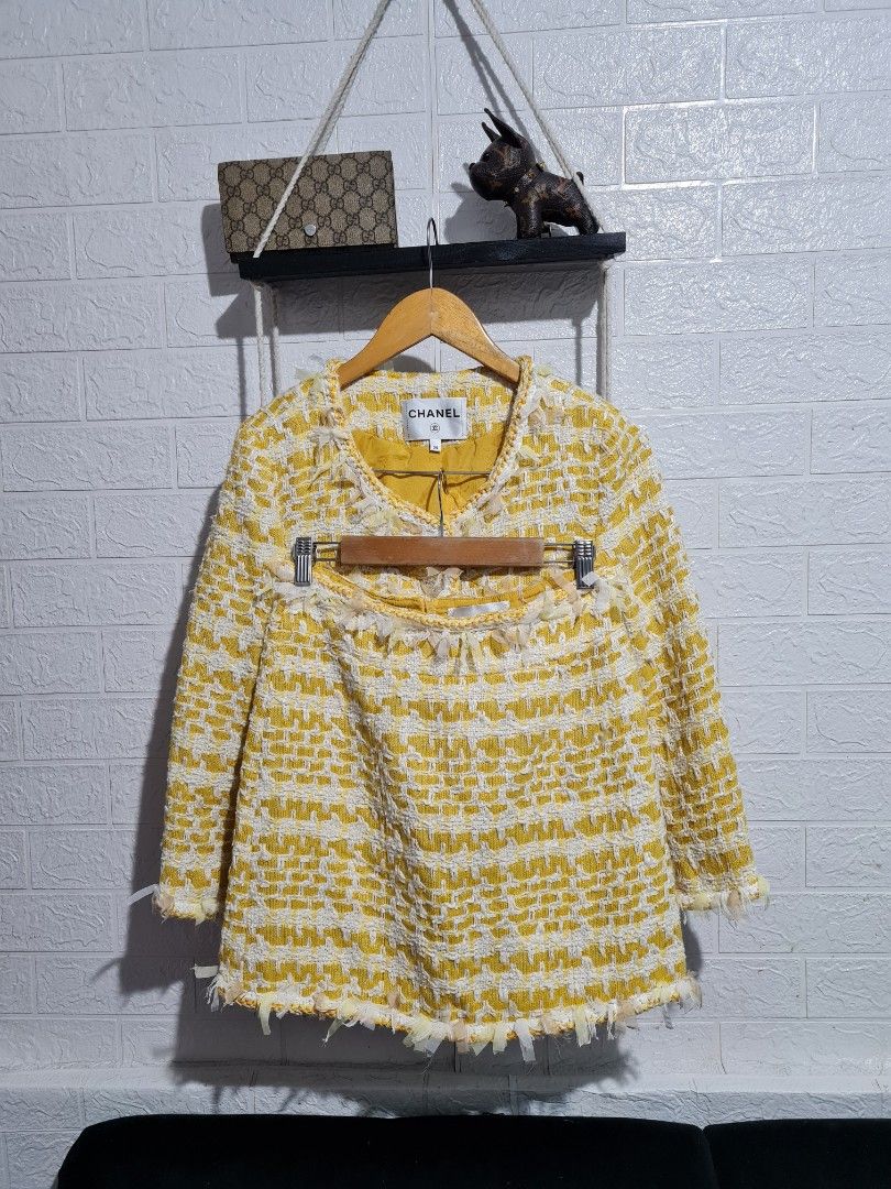 Chanel Tweed coordinates, Luxury, Apparel on Carousell