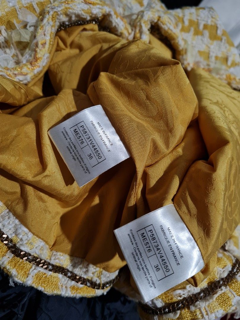 Chanel Tweed coordinates, Luxury, Apparel on Carousell