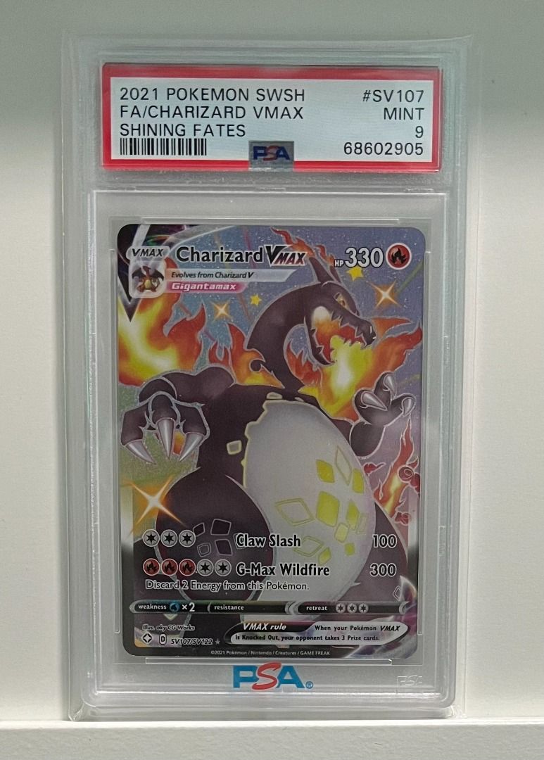 Charizard VMAX (Shining Fates SV107) PSA9, Hobbies & Toys, Toys & Games ...