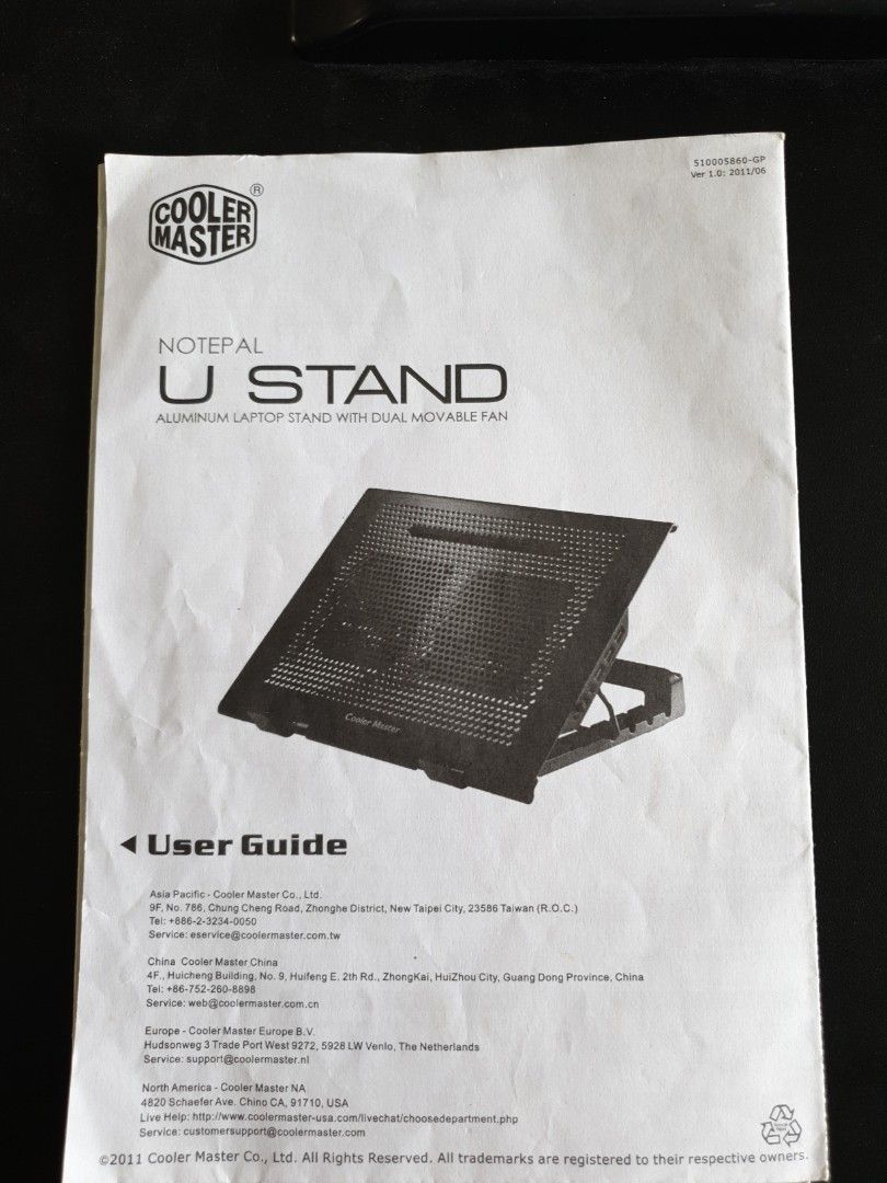 Cooler Master notepal u stand, Computers & Tech, Parts & Accessories ...