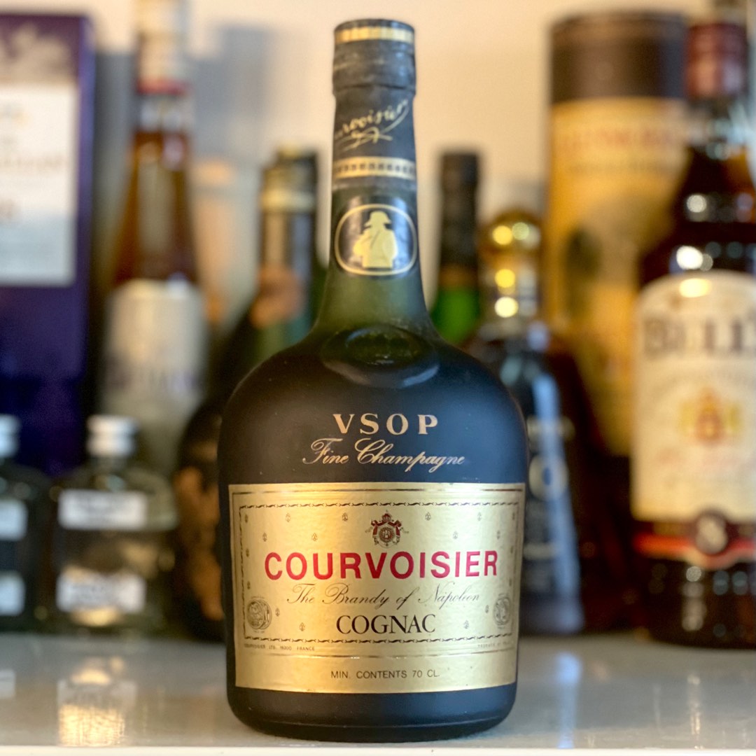 Courvoisier VSOP cognac green bottle 1970s no box, Food & Drinks ...