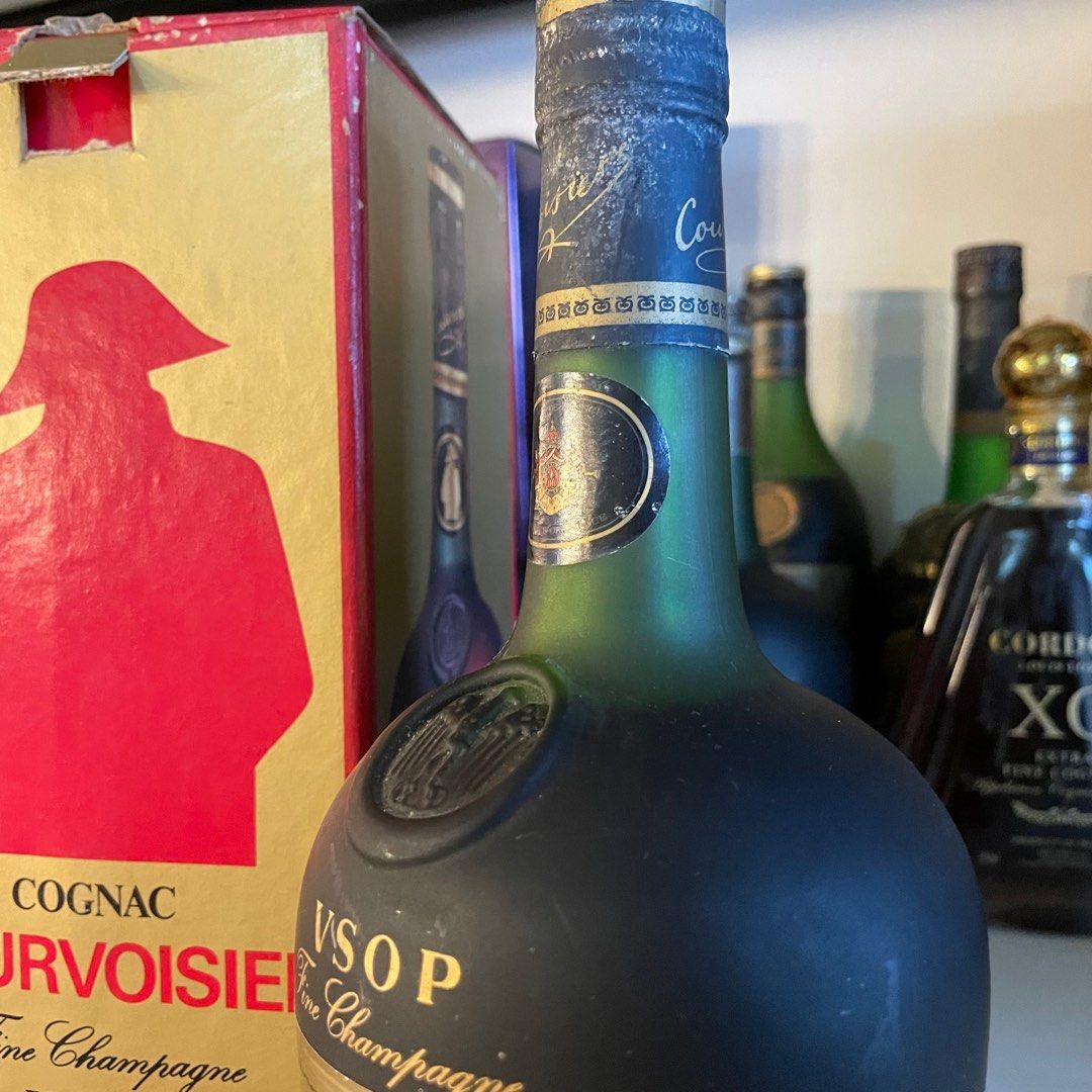 Courvoisier VSOP Cognac Vintage green bottle w box 700ml, Food & Drinks, Beverages on Carousell