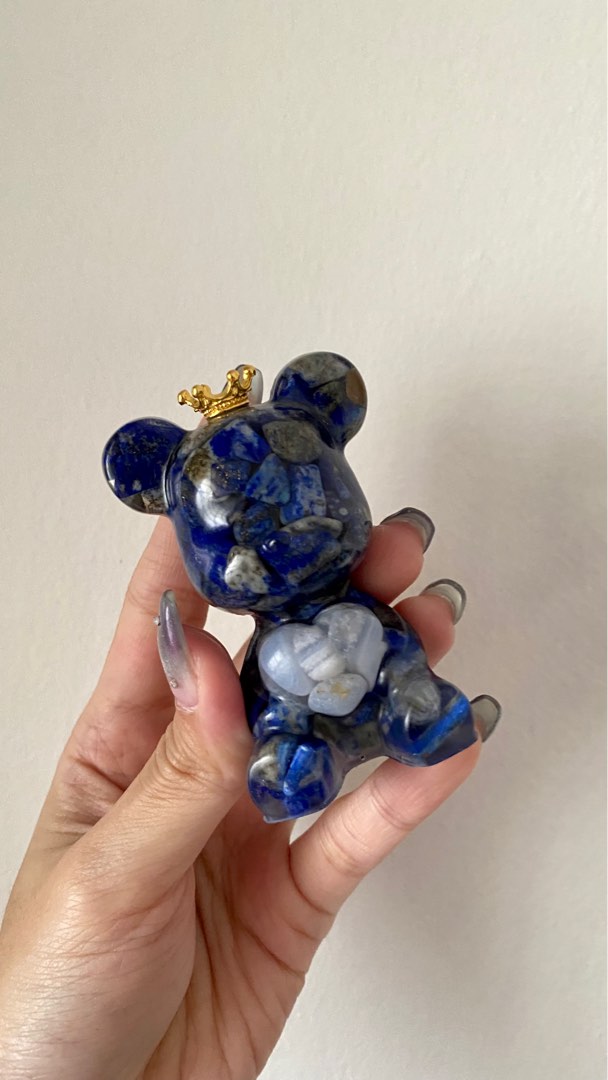 Customised crystal bear, Women's Fashion, Jewelry & Organisers ...