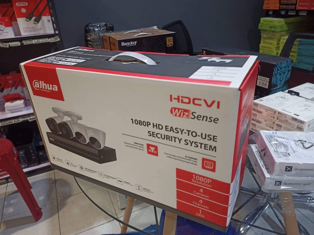 Dahua Wiz Sense 4 Channel Camera Kit 1x AI XVR 2x 2MP Bullet 2x 2MP ...