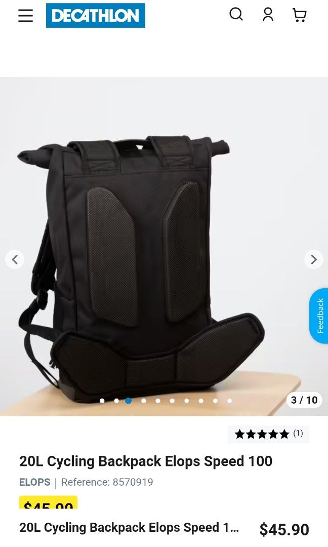 Decathlon 20l cycling backpack Elops Speed 100, Men's Fashion, Bags ...